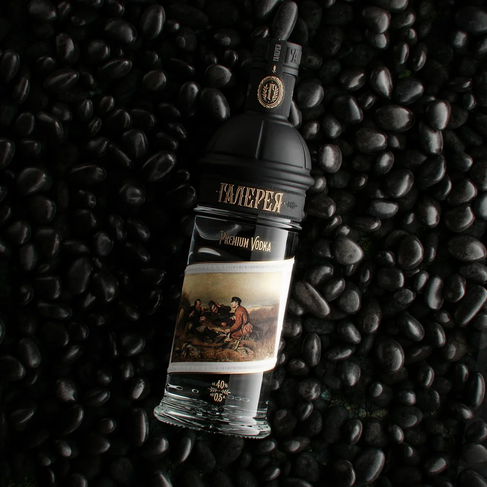 Gallery Vodka 3D Model and Rendering — Front Design
