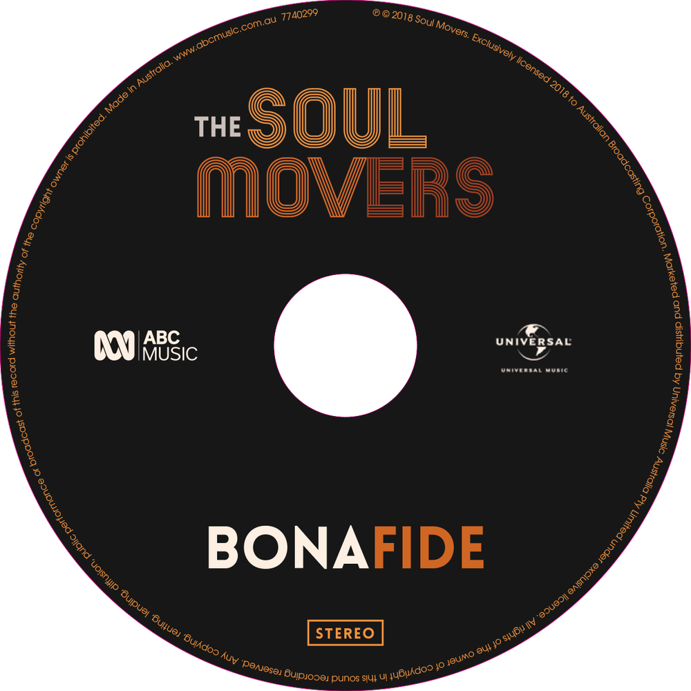 Soul Movers Logo and Bona Fide Album Launch Design — Front Design