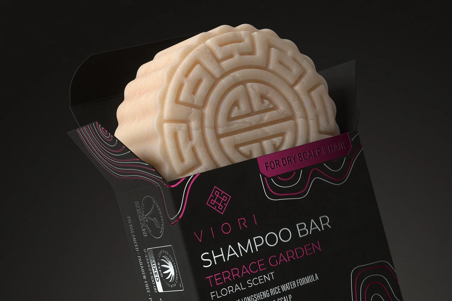 Viori Shampoo Bars 3D Model and Render — Front Design