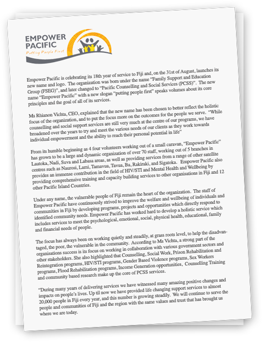 Documents and Publications — Empower Pacific