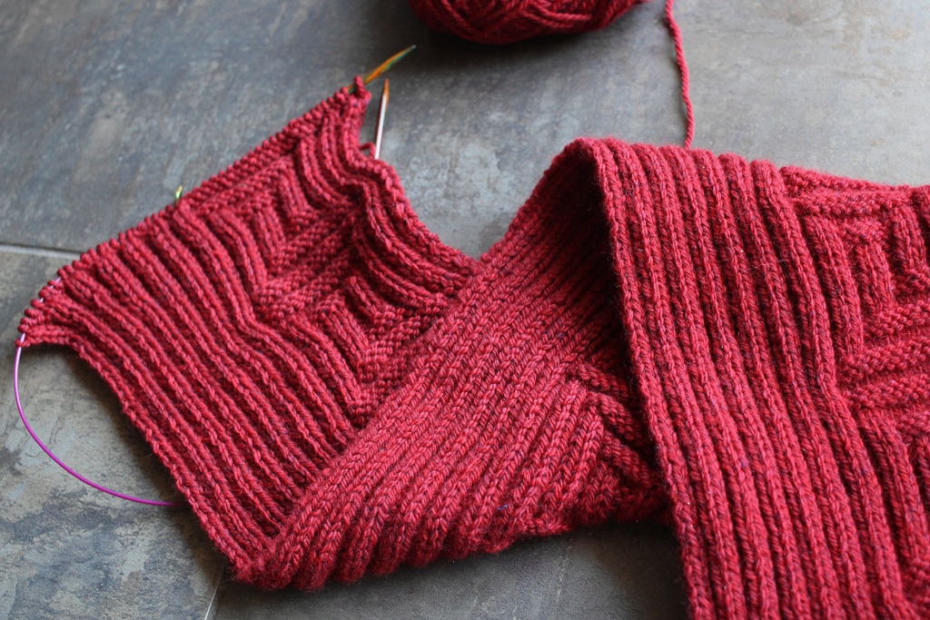 Red Scarf Update — With Wool