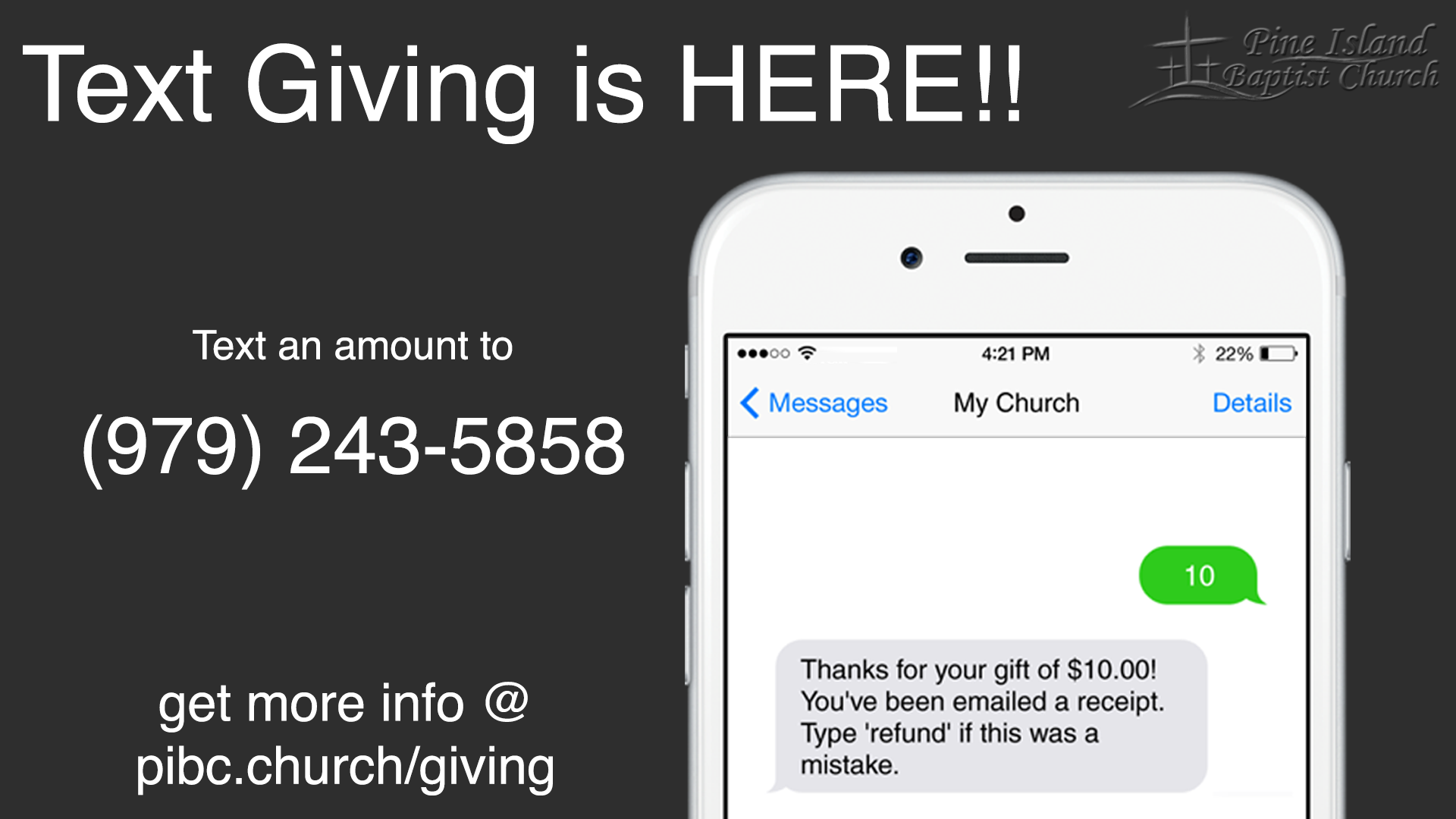 Giving — Pine Island Baptist Church
