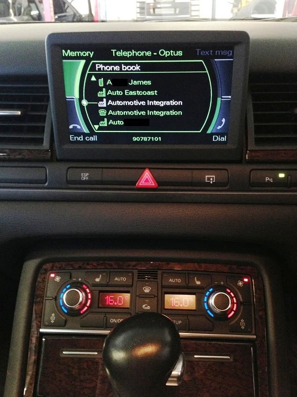 Audi A8 Bluetooth retro fit system from Automotive Integration ...