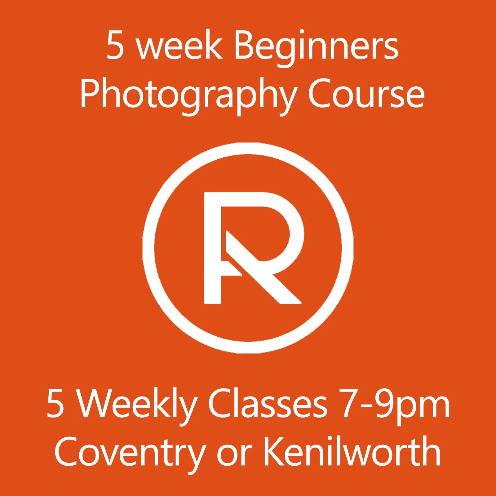 Beginners Photography Course | 5 Weekly Evening Classes