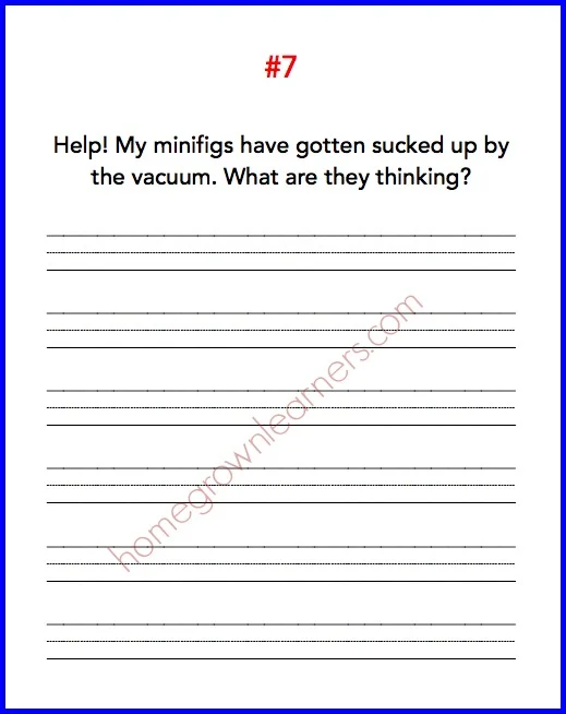 LEGO Minifigure Writing Prompts — Homegrown Learners