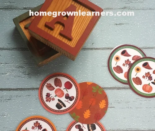 Thanksgiving Matching Cards for Kids — Homegrown Learners