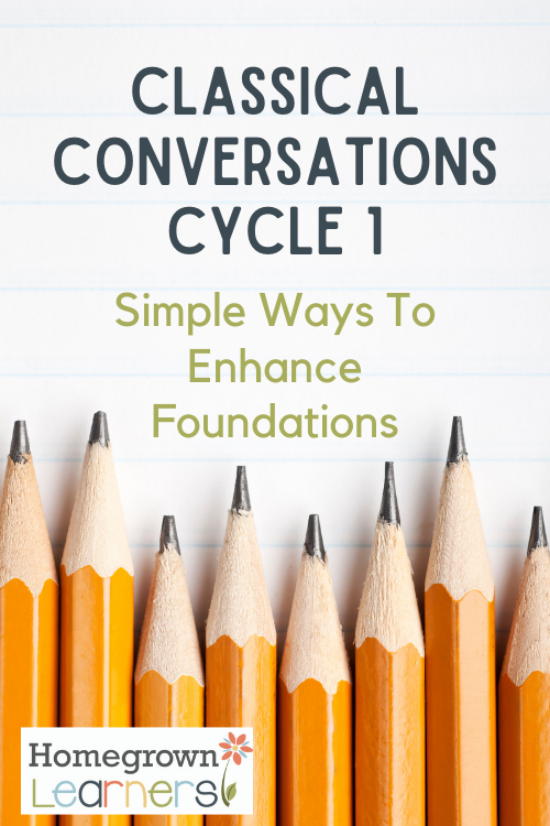 Simple Ways to Enhance Foundations - Classical Conversations Cycle 1 ...