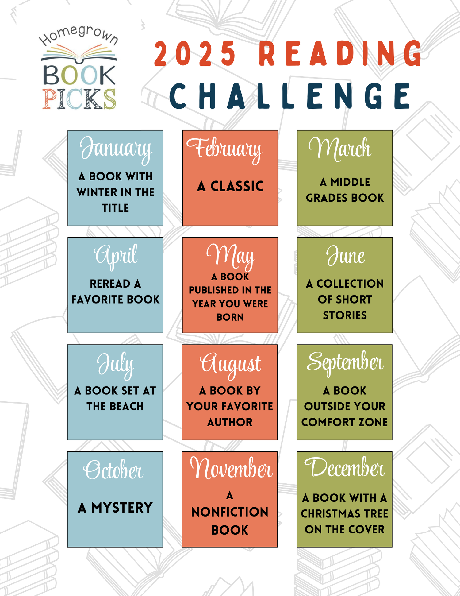 2025 Reading Challenge — Homegrown Learners