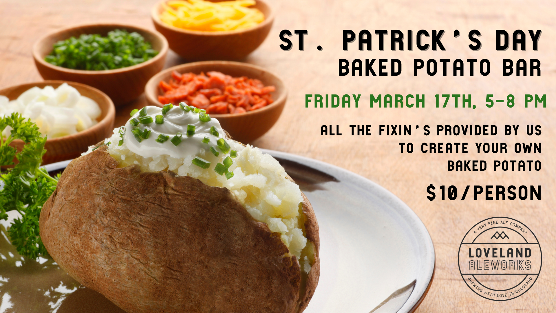 Baked Potato Bar Flyer