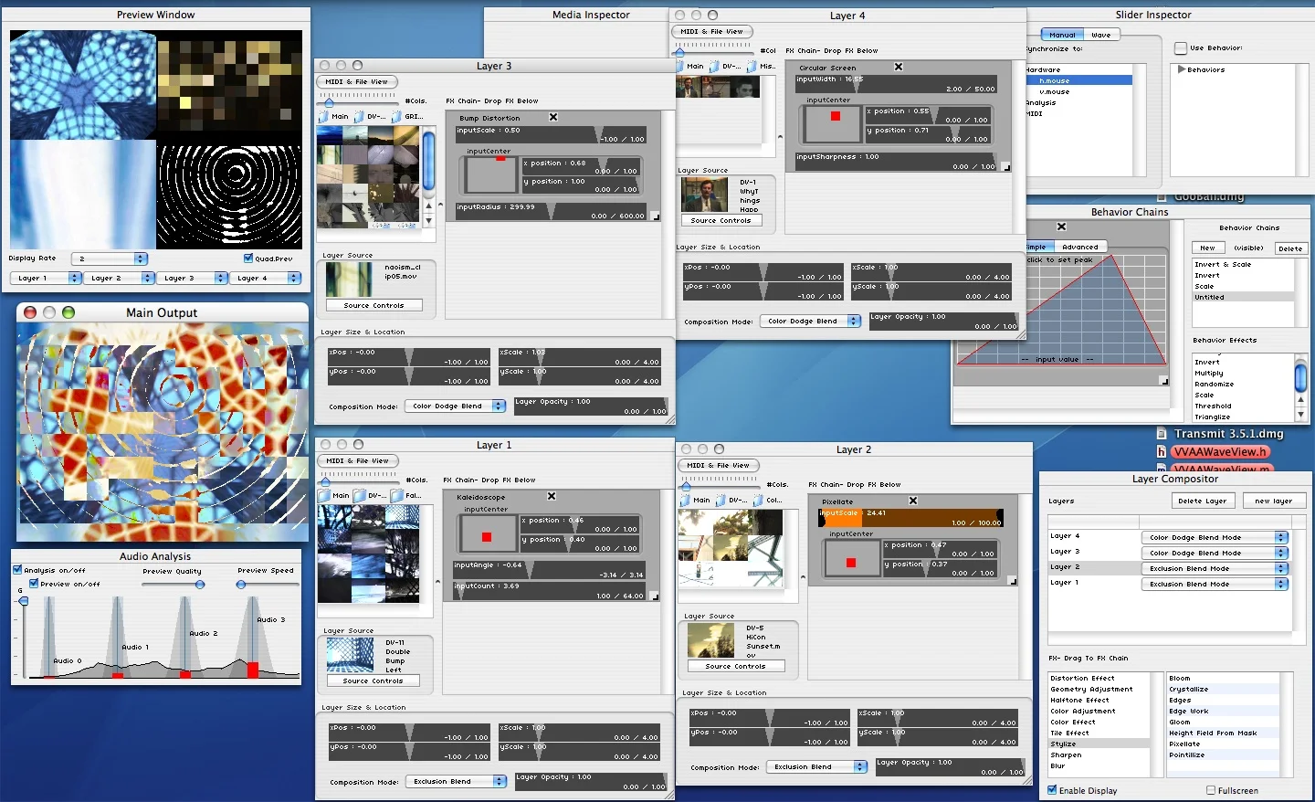 The history of VDMX in images — VDMX - MAC VJ SOFTWARE