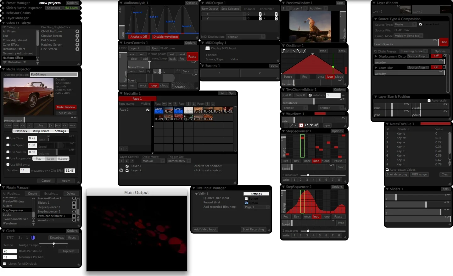 The history of VDMX in images — VDMX - MAC VJ SOFTWARE