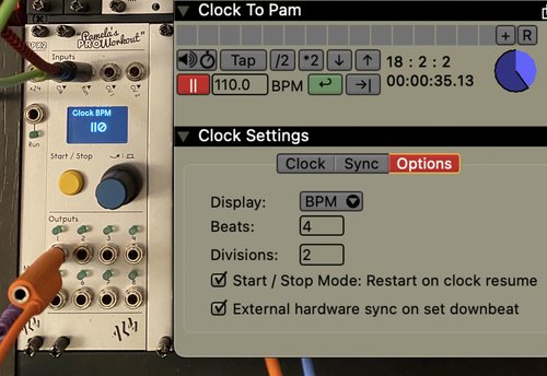 VDMX Eurorack Clock Sync Tutorial with the Pamela's Pro Workout — VDMX ...