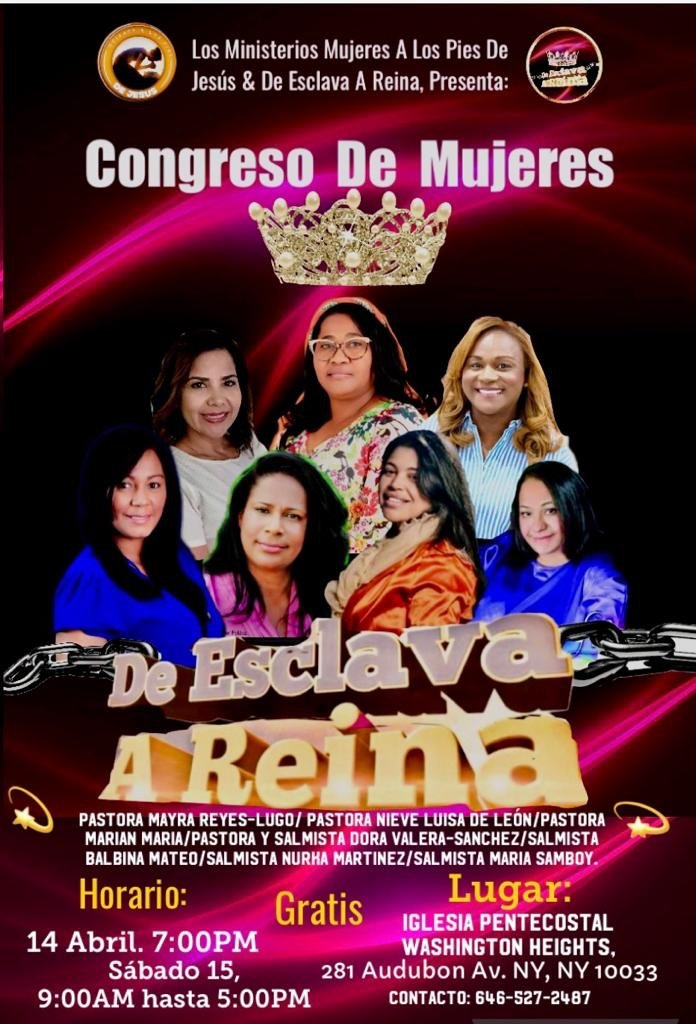 Iglesia Pentecostal de Washington Heights — Calendario