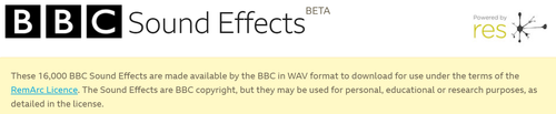 BBC Sound Effects free to use — robmiles.com