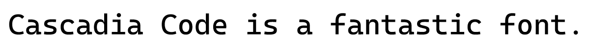 Cascadia Code Looks Lovely — robmiles.com