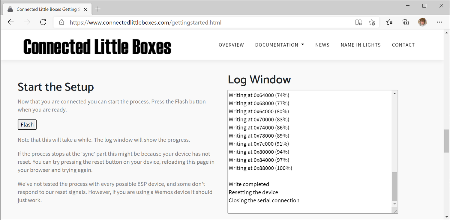 Connected Little Boxes web flashing now live — robmiles.com