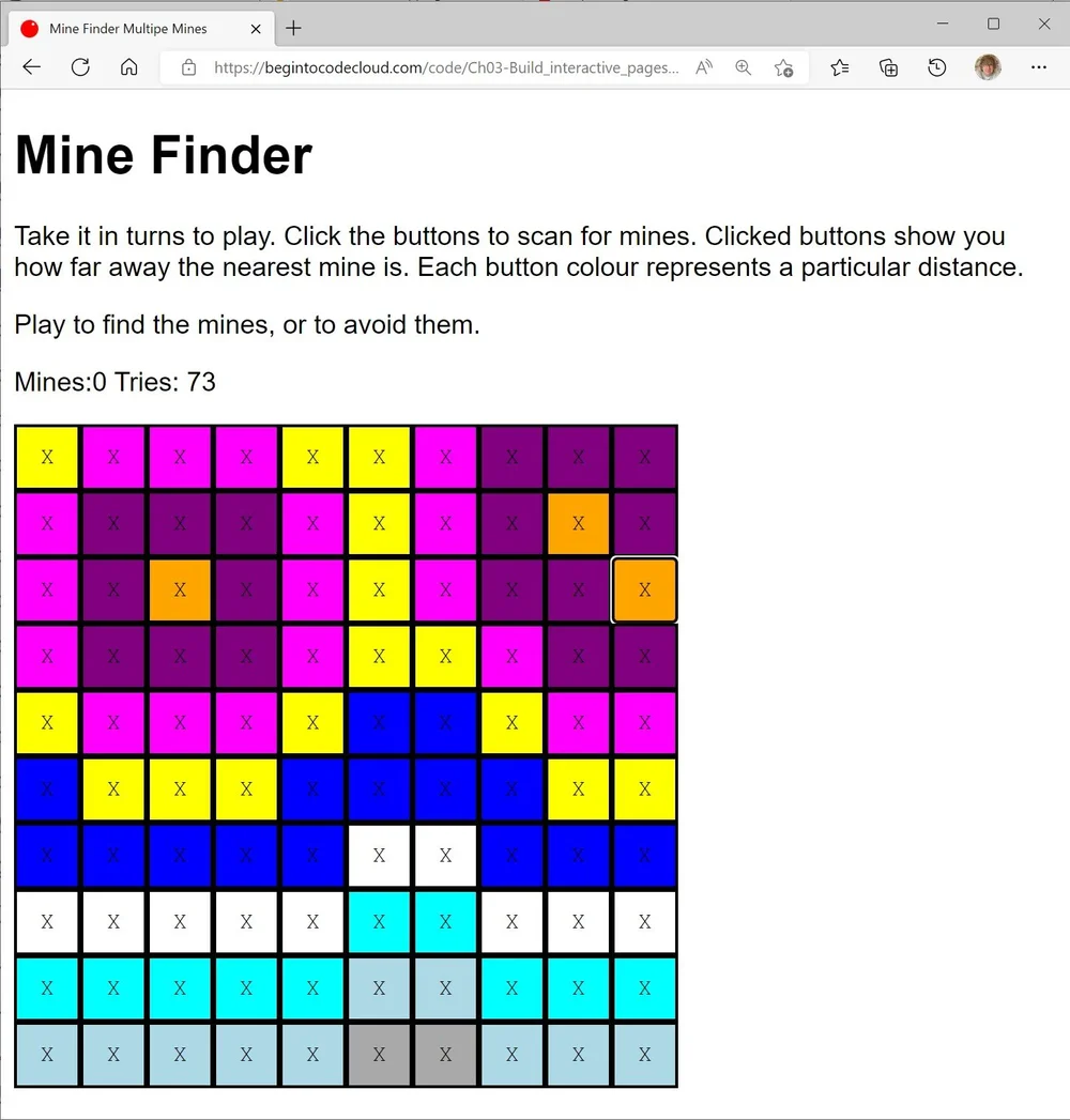 Multiple Mines in Mine Finder — robmiles.com