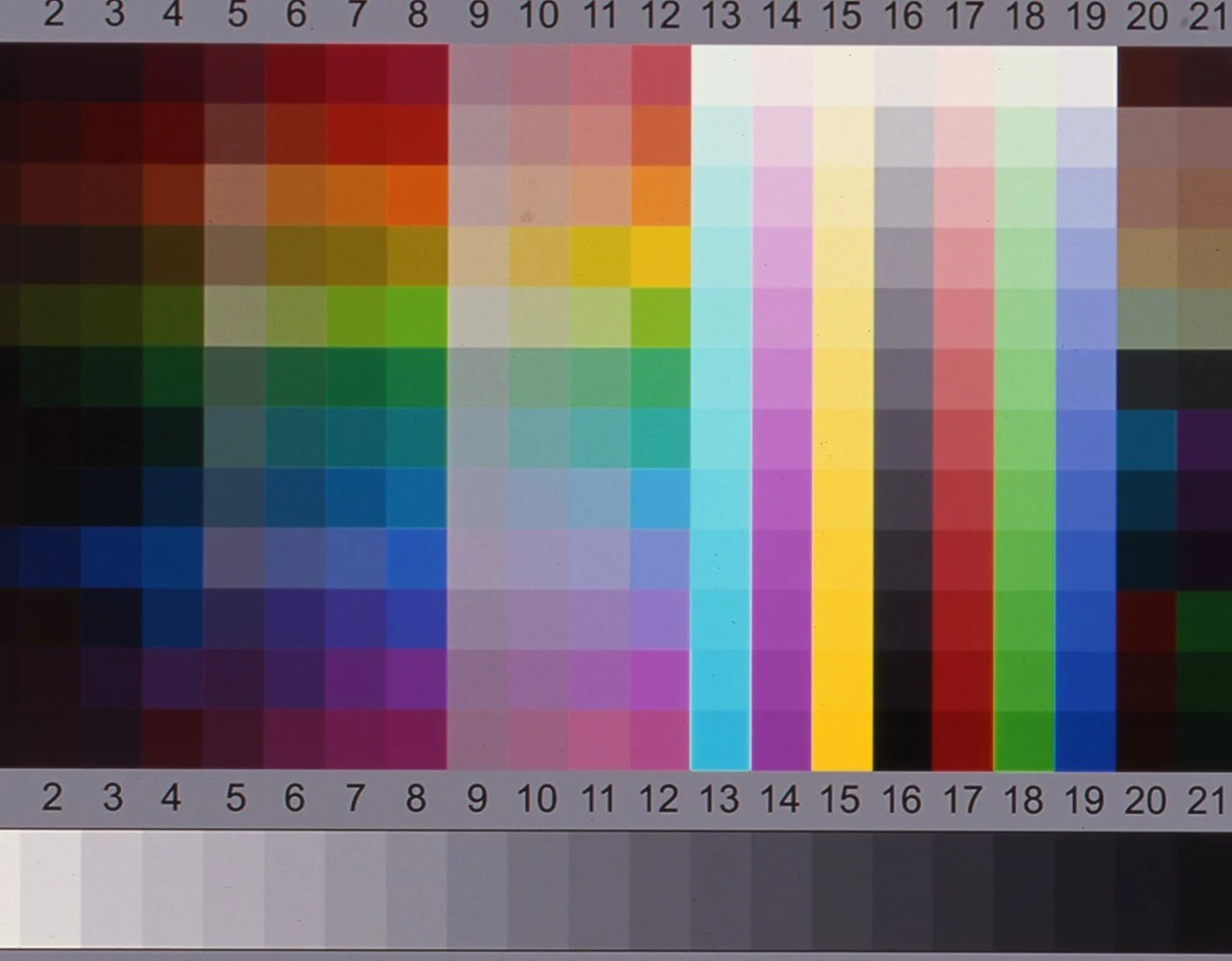 Lithophane Colour Chart — robmiles.com