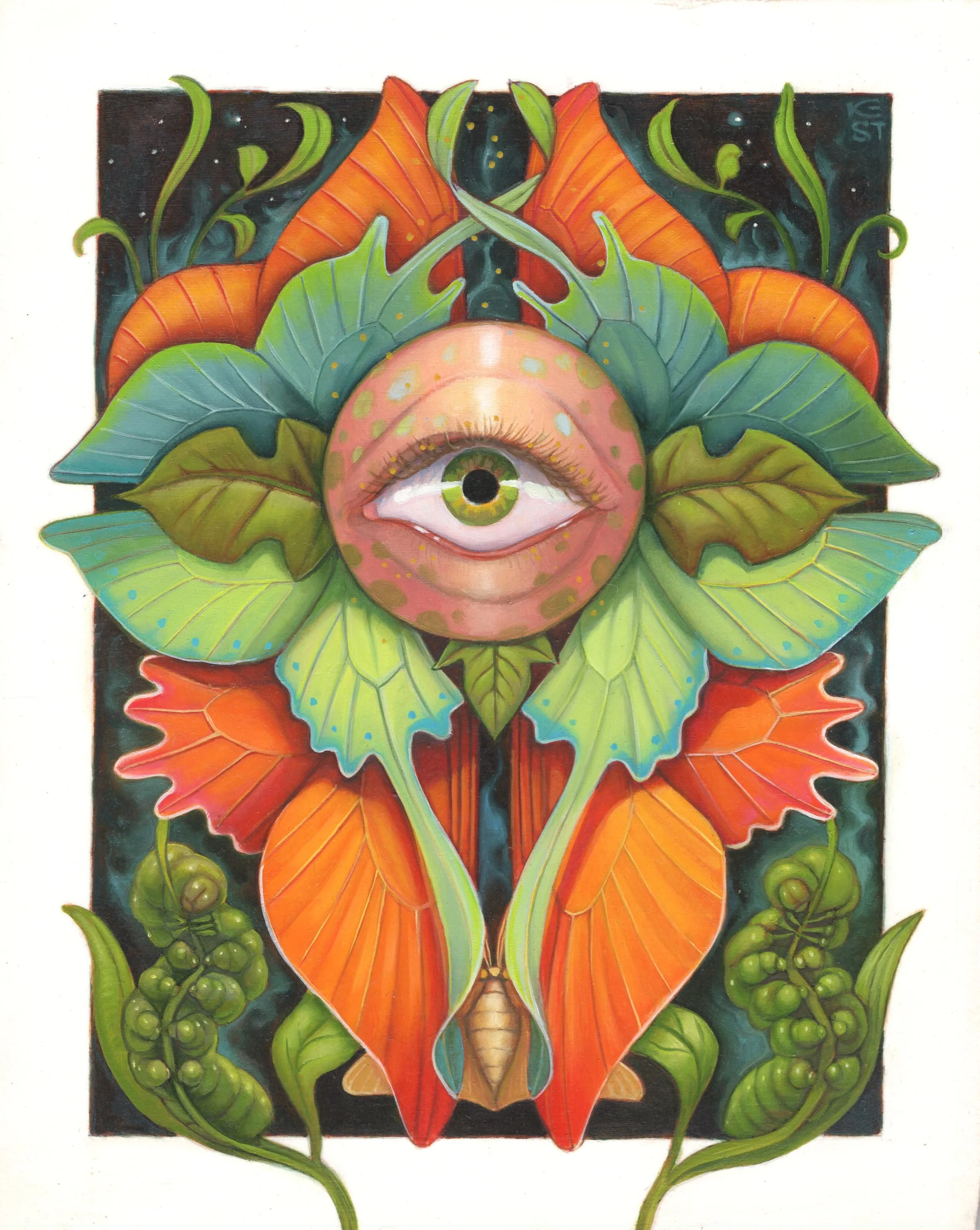 Kest Fine Art — Transformation- A Sigil Painting of Metamorphosis and ...