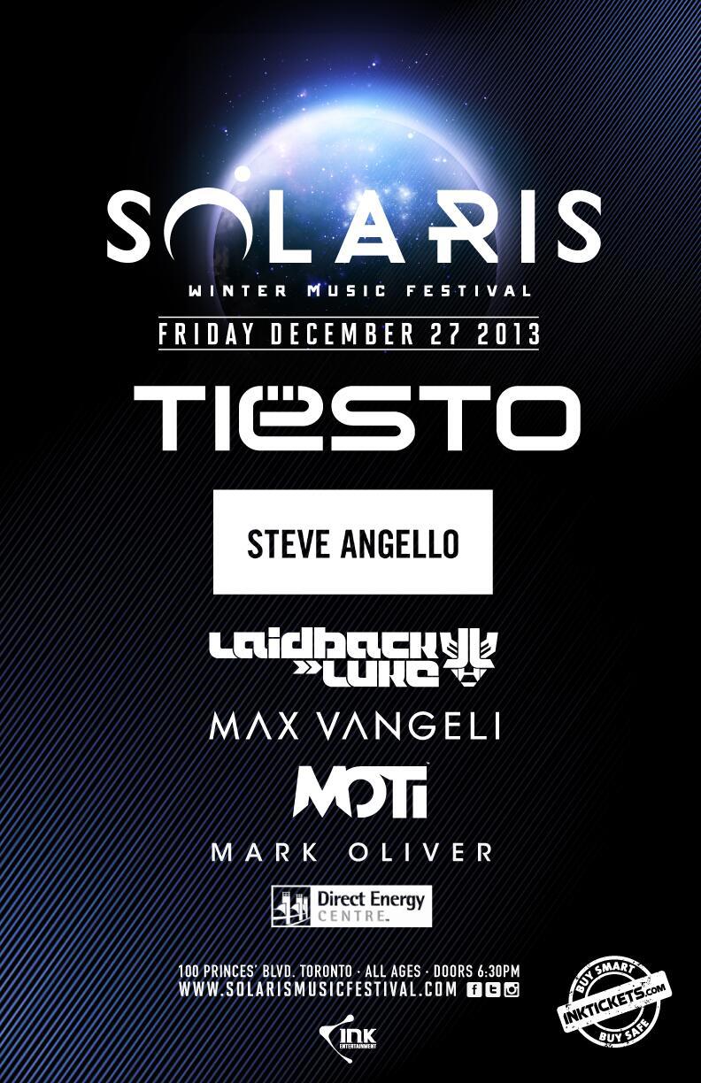 Friday, December 27th - Solaris Winter Music Festival ft. Tiesto and ...