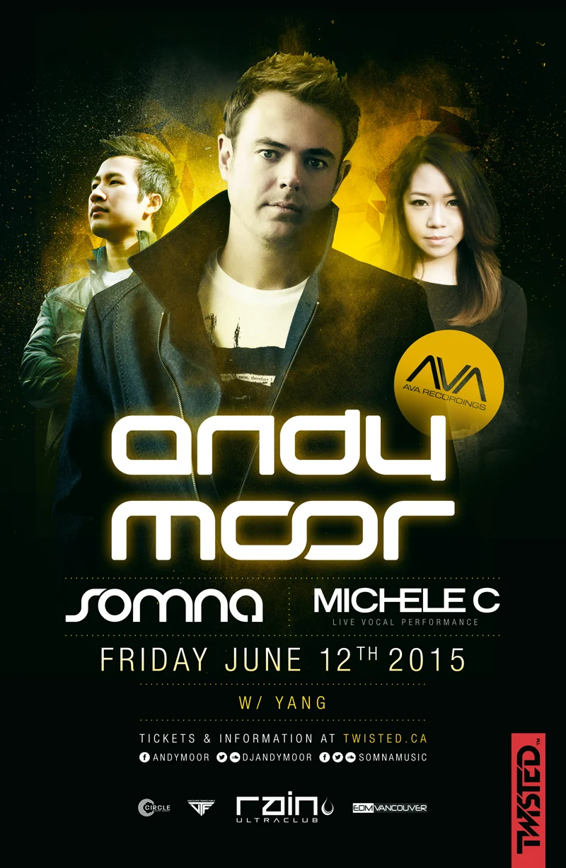 Friday, June 12th - Andy Moor w/ Somna @ Rain Ultra Club — EDM Canada
