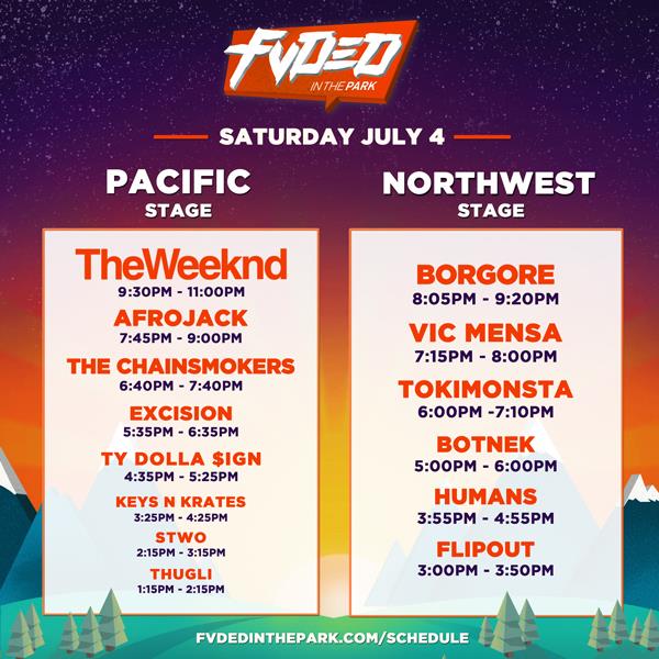 FVDED In The Park 2015 — EDM Canada