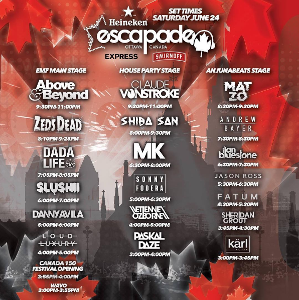 Escapade Music Festival 2017 — EDM Canada