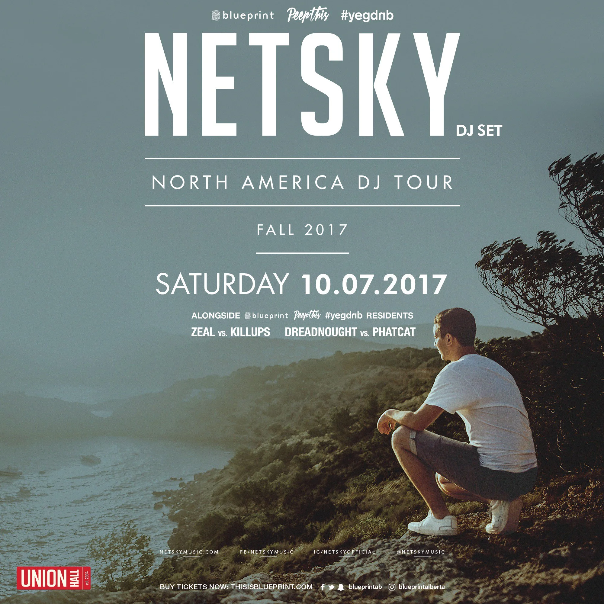 Saturday, October 7th - Netsky (DJ Set) @ Union Hall — EDM Canada