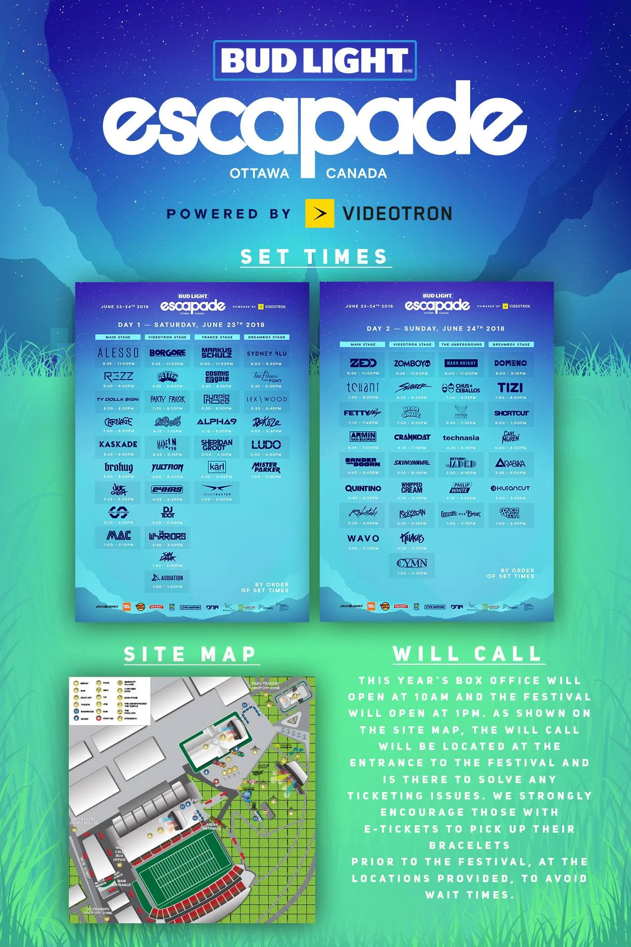 Escapade Music Festival 2018 — EDM Canada