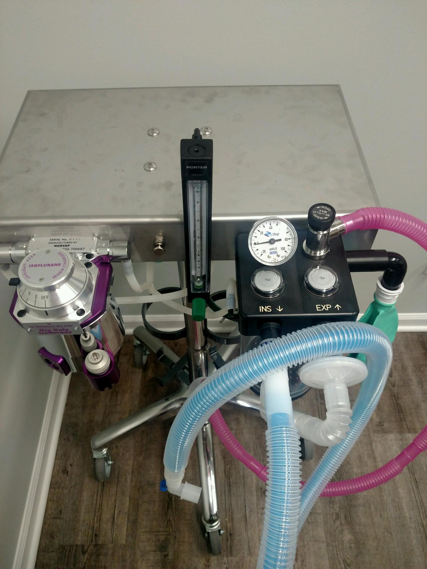 SOLD $2200 SOLD Anesthesia Machine (Double Yoke) — Used Vet Equipment