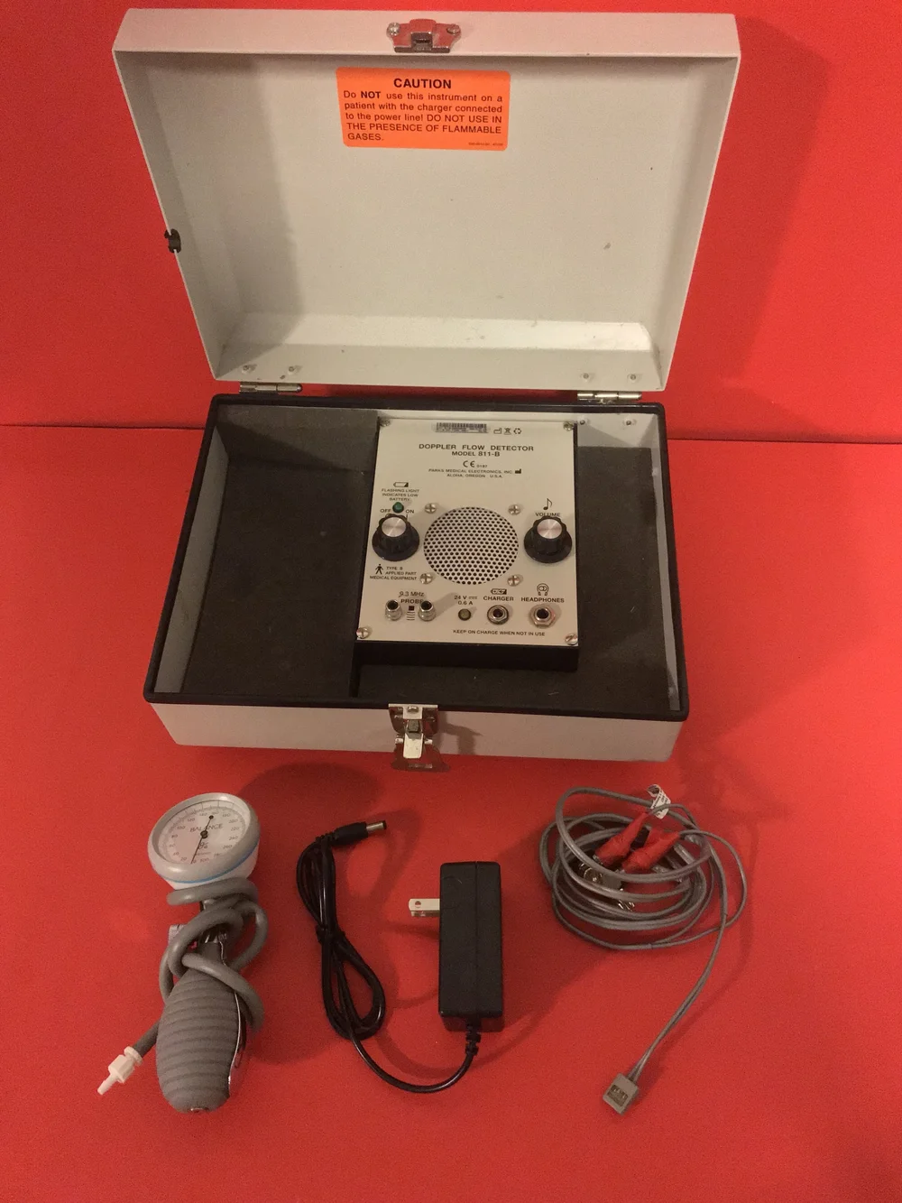 SOLD $420 SOLD M#97 Parks Ultrasonic Doppler 811-B, Infant Flat Probe ...