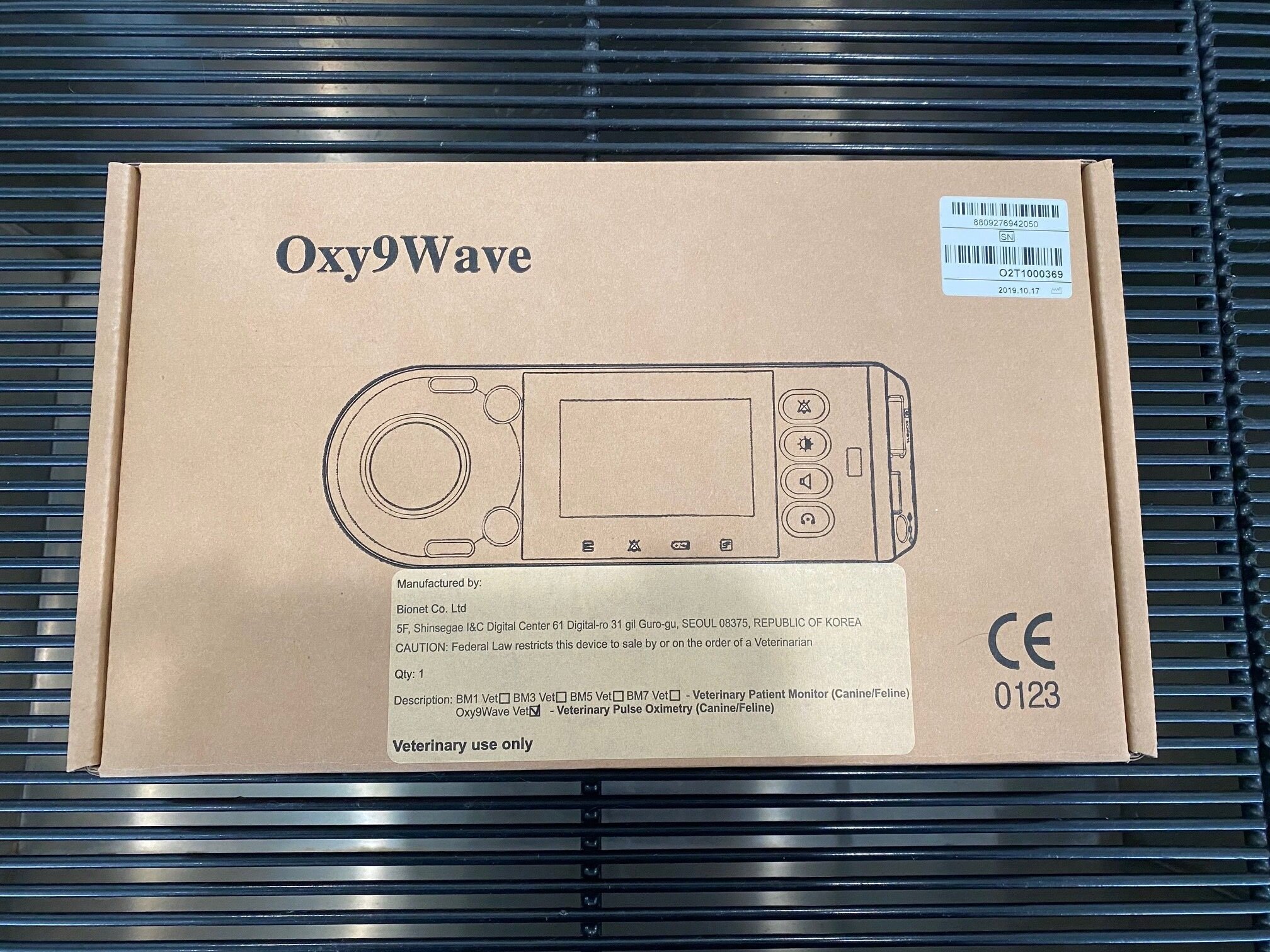 SOLD $500 SOLD 2019 Bionet Oxy9Wave Pulse Oximeter — Used Vet Equipment