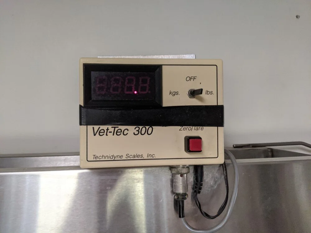 SOLD $300 SOLD 1992 Technidyne Vet-Tec 300 Scale/Lift Table - LOCAL ...