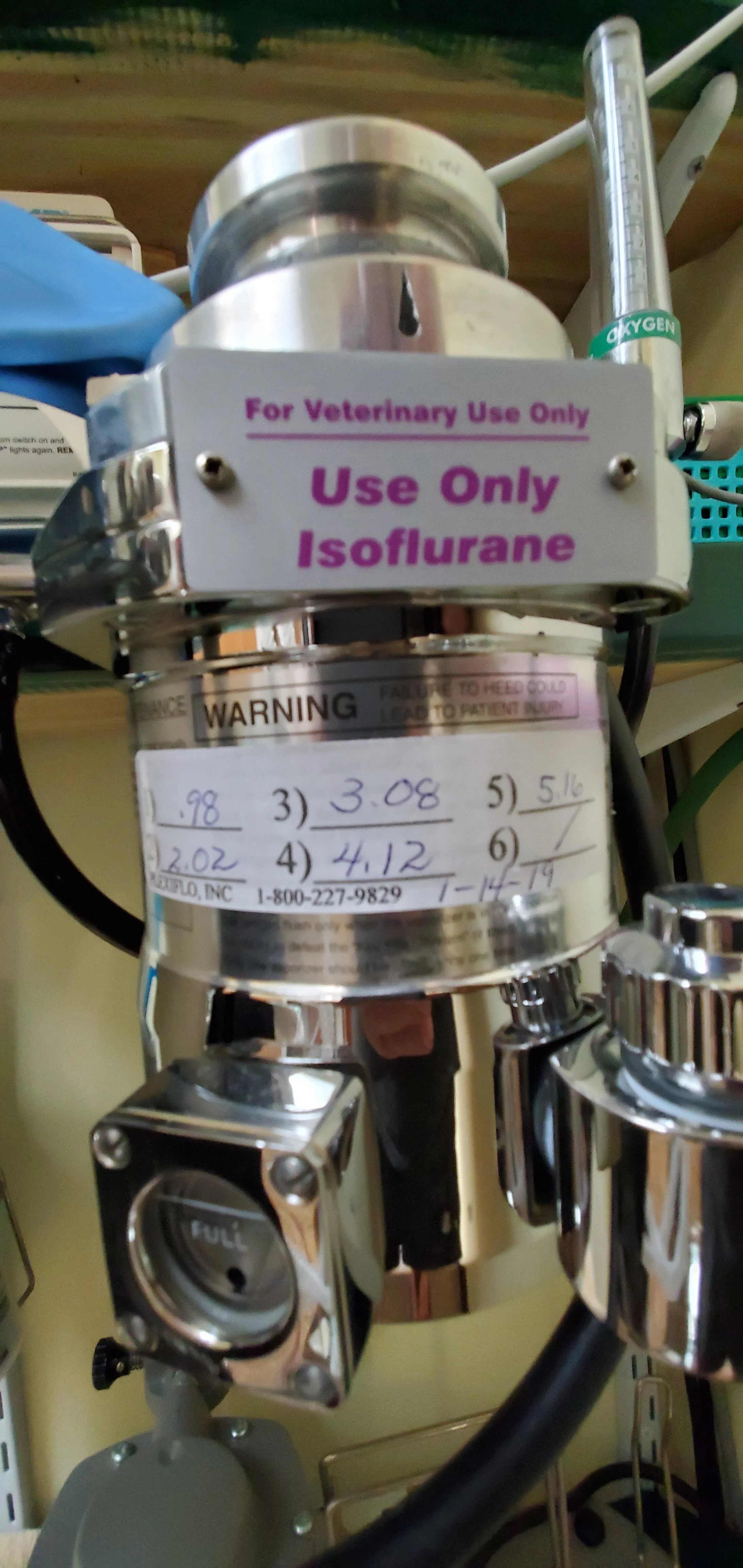 SOLD $ 500 SOLD 20 yr old Anesthesia machine with isoflurane vaporizer ...