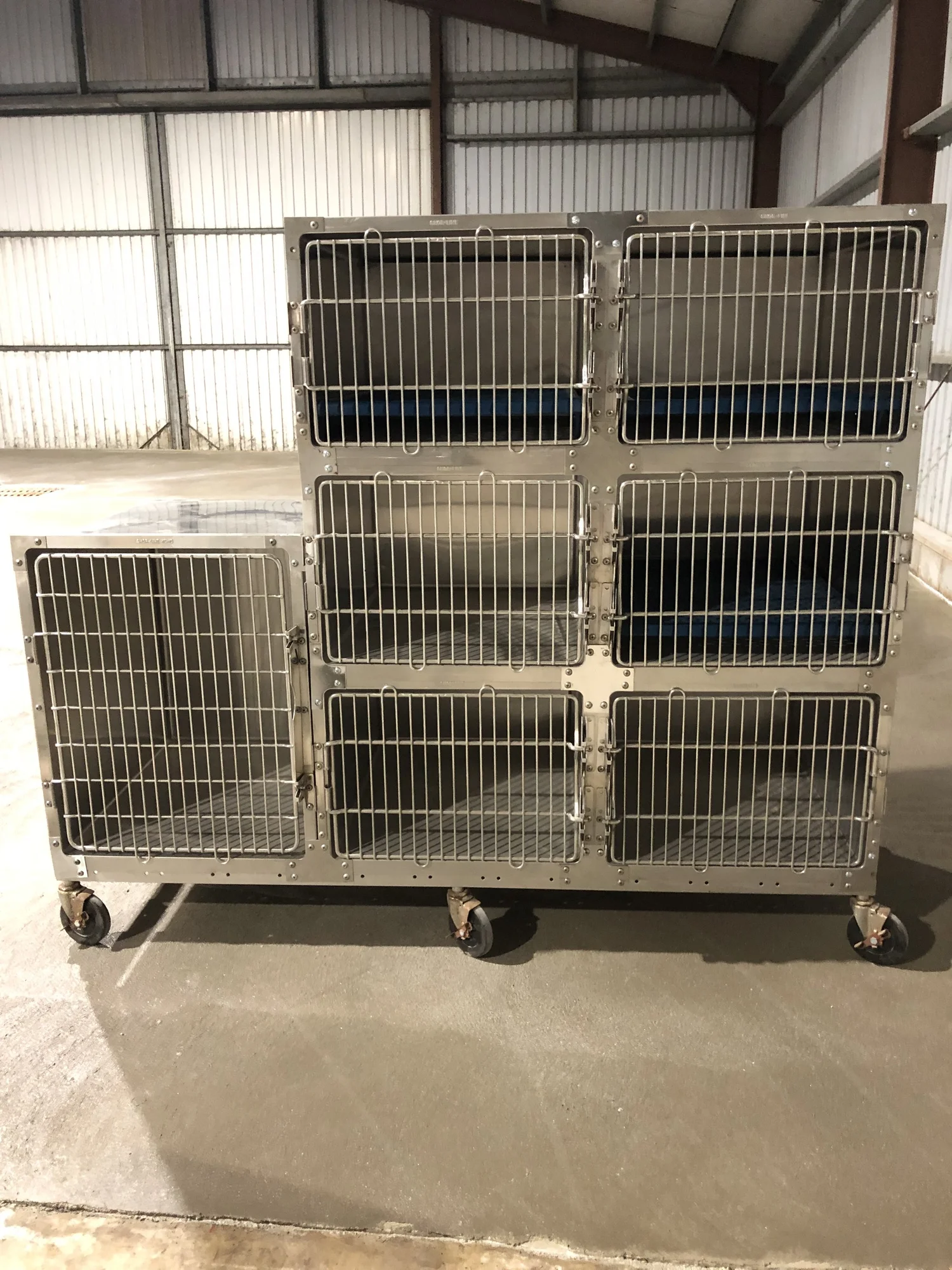 SOLD $2000 SOLD Shor-Line Stainless Steel 6' Rolling Cage Bank - Local ...
