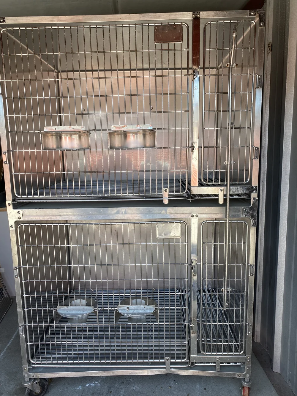 SOLD $2400 SOLD - PRICE DROP !!! 3 sets of Stacked Ex Large Cages on ...