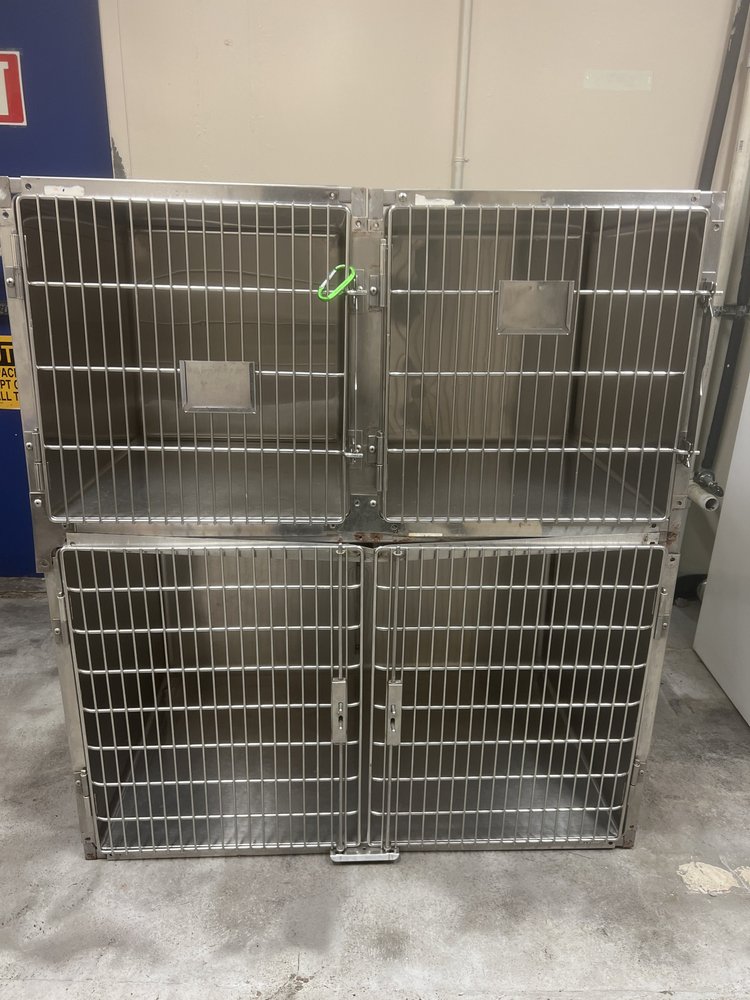 SOLD $800 SOLD 3 Ken-Kage Stainless Steel Cage Bank - Local pick up ...
