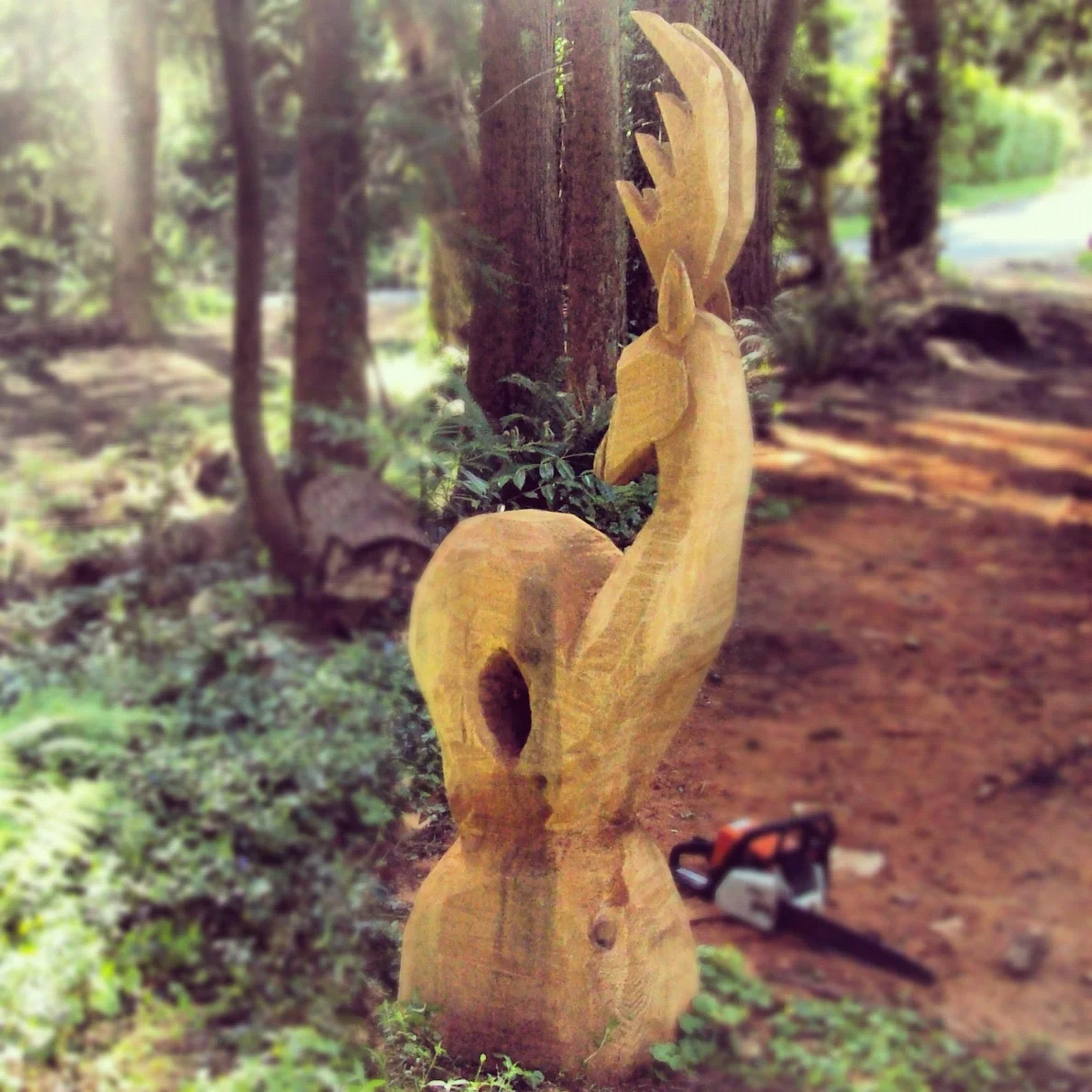 sculptures / chainsaw carvings — West Coast Wood & Iron