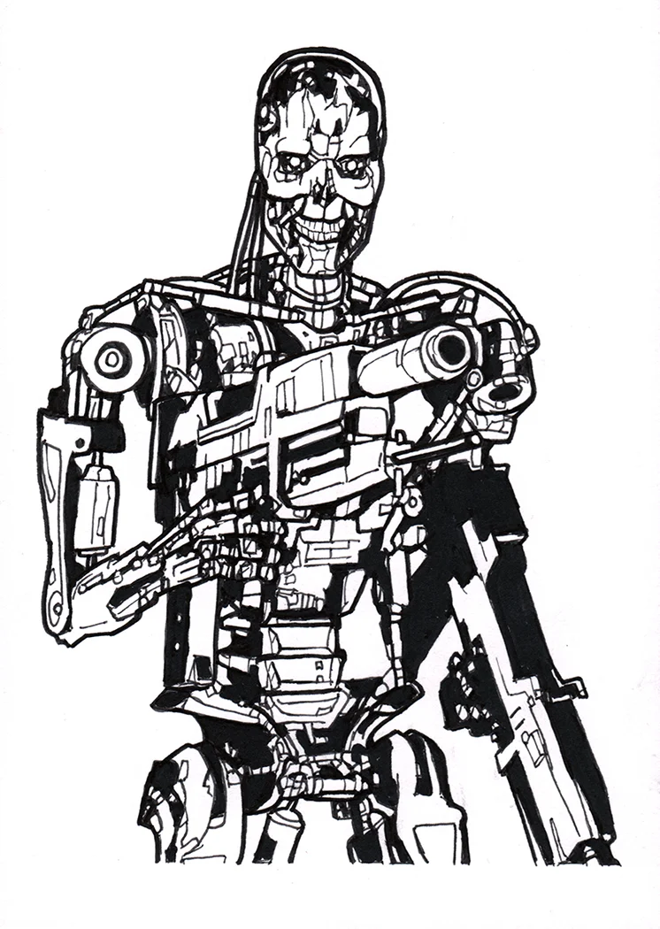 Terminator Coloring Pages