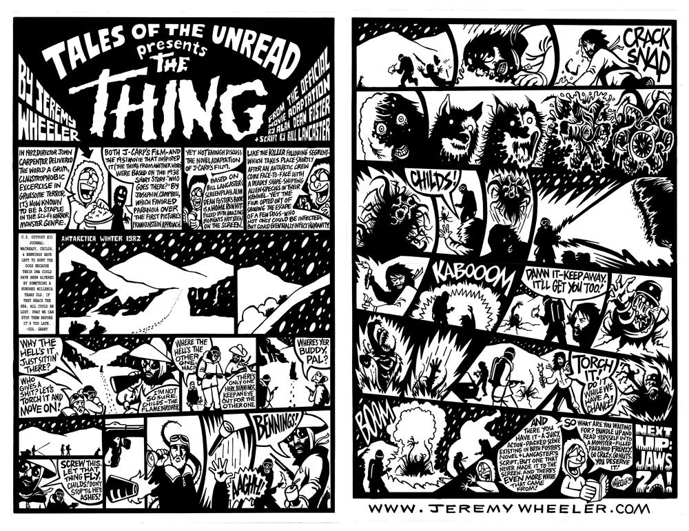 The Thing Movie Novelization Comic — Jeremy Wheeler