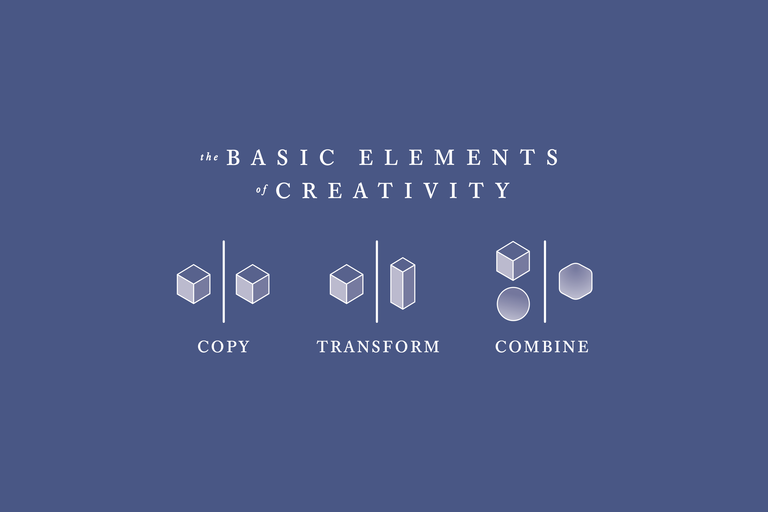 Copy Transform Combine — Everything is a Remix