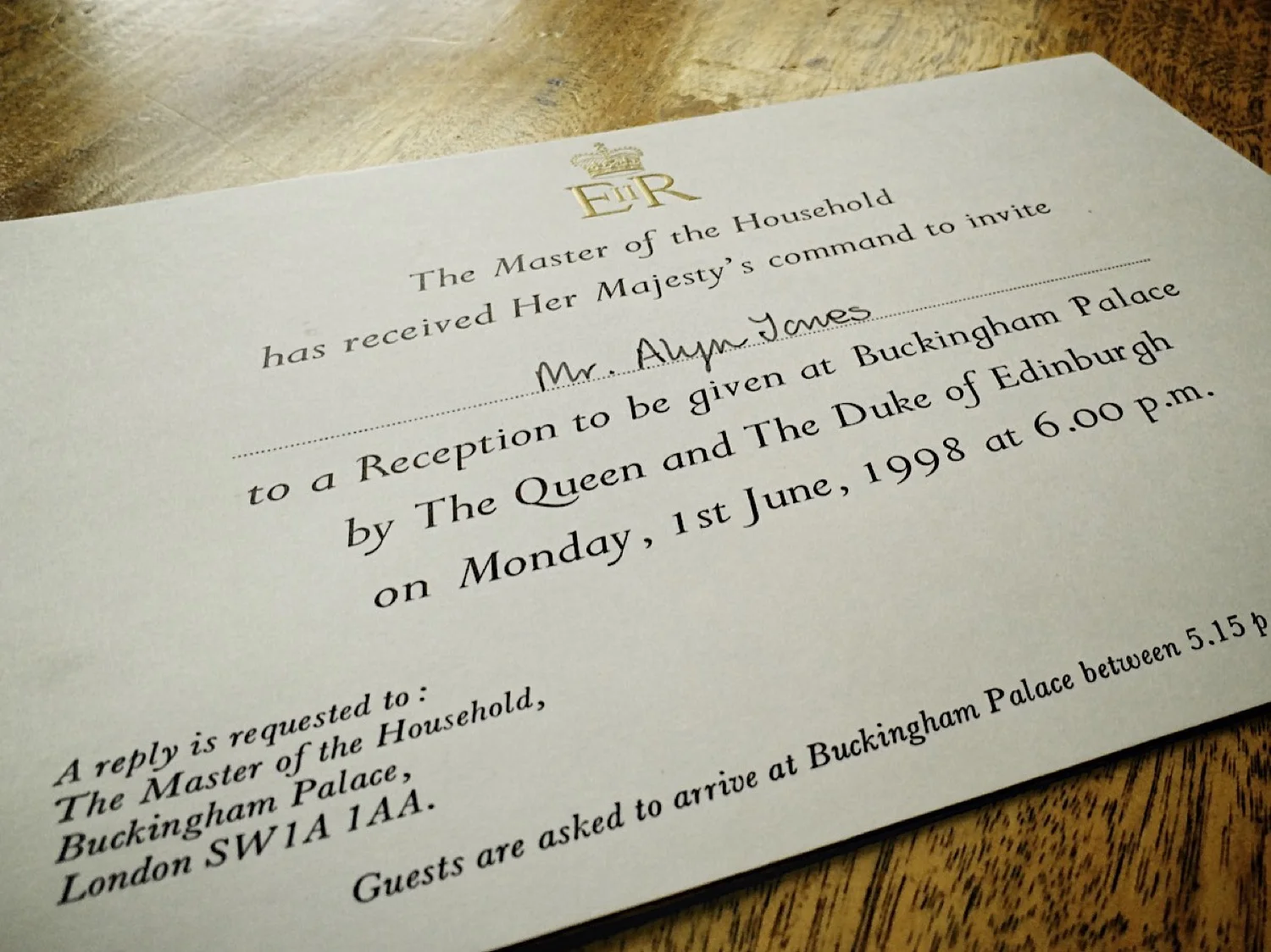 NBD: Just The Time I Got Invited to Buckingham Palace by The Queen ...