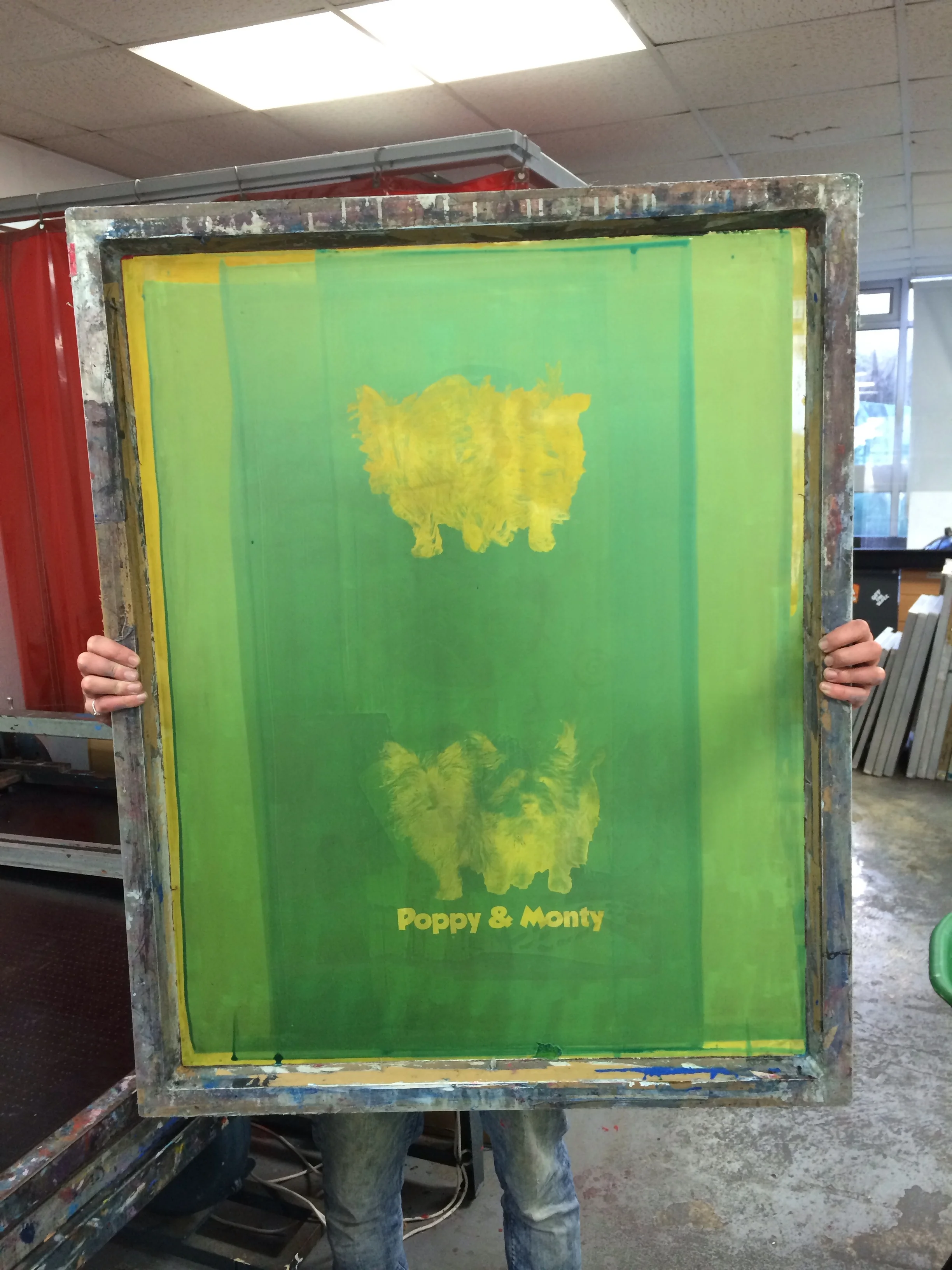 Poppy & Monty - My First Screenprints! — Jesse Waugh