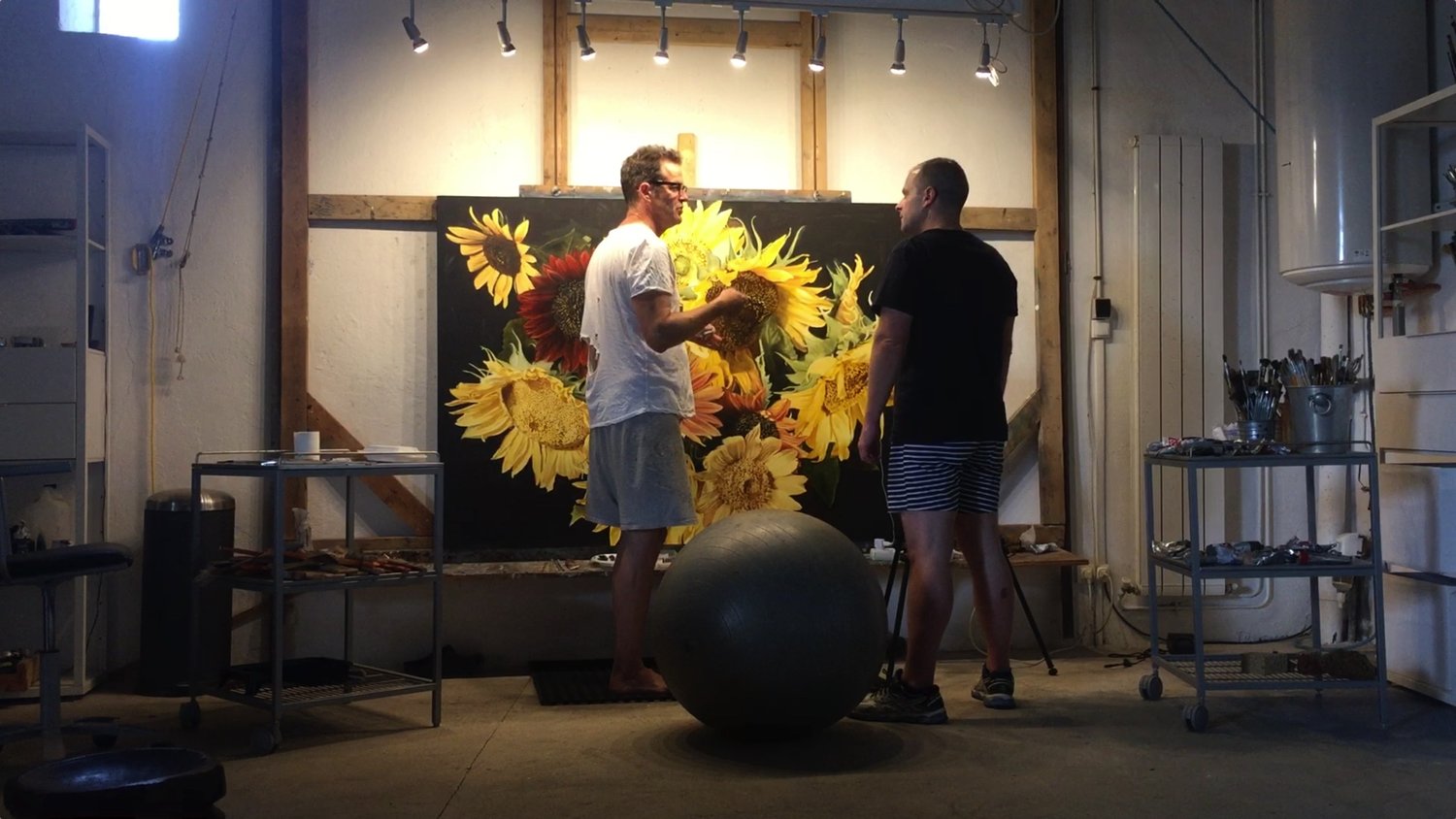 Jesse Waugh at the studio of Thomas Darnell — Jesse Waugh