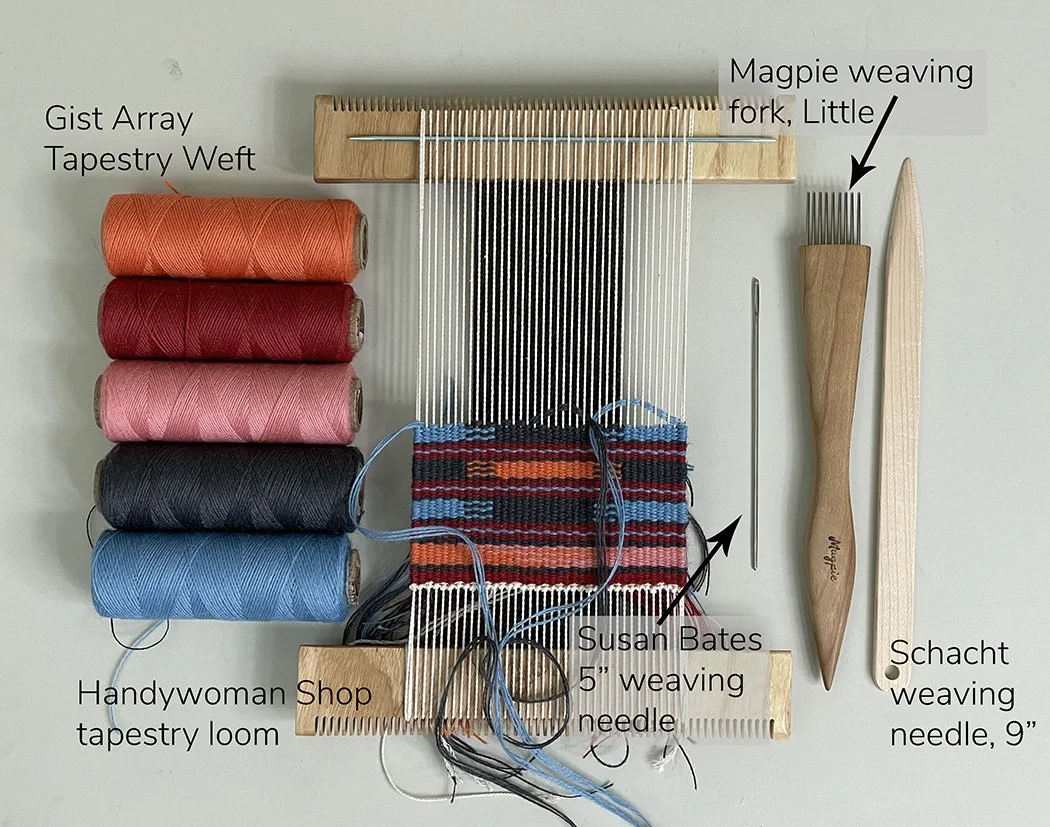 Getting started in tapestry weaving: looms, tools, and yarn! — Rebecca ...