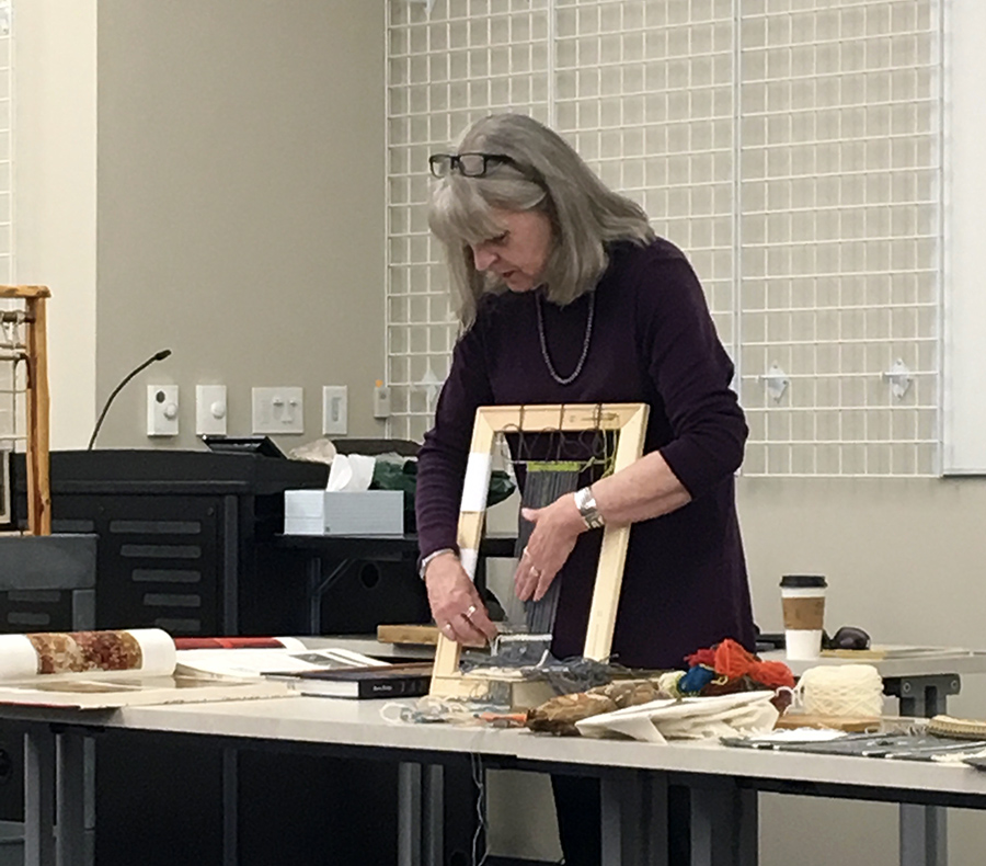 "In tapestry you only ever have two choices." Susan Iverson and ...