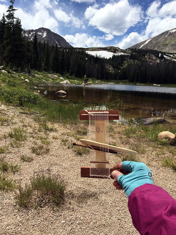 Weaving in the wilderness (nearby) — Rebecca Mezoff