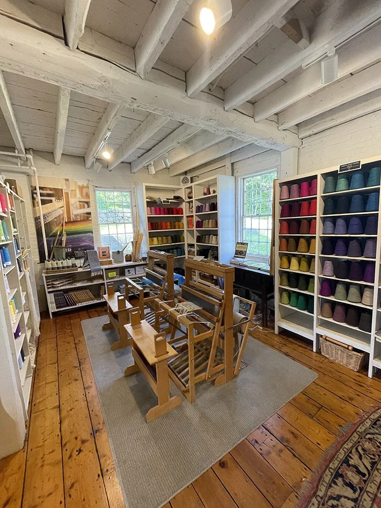 Color play at Harrisville Designs — Rebecca Mezoff