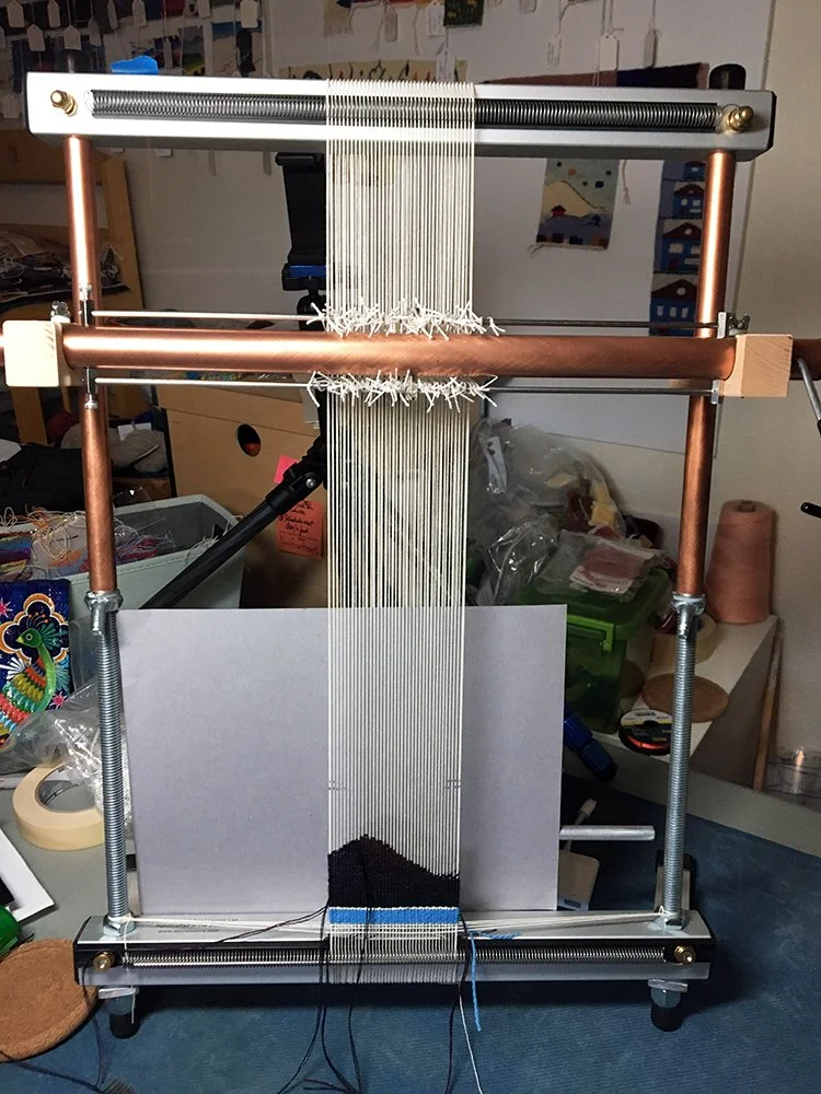 Spacing your warp evenly on a tensioned frame loom | Warping for ...