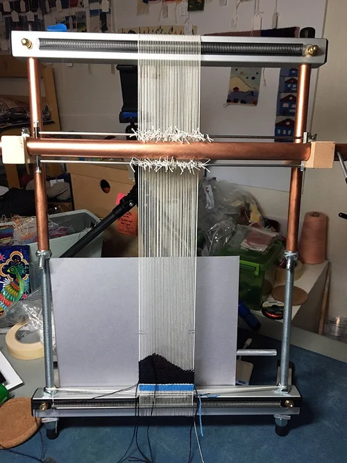 Spacing your warp evenly on a tensioned frame loom | Warping for ...